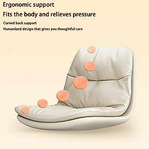 Ergonomic Desk Chair Computer Chair, Home Sedentary and Comfortable Makeup Chair, Desk Chair, Study Lift Stool, College Dormitory Backrest Swivel Chair B Orange