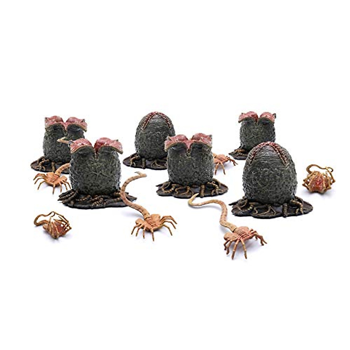 Hiya Toys Aliens: Ovomorph & Facehugger 1:18 Scale Action Figure Set, Multicolor