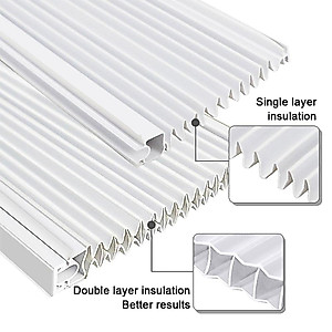 Window Air Conditioner Side Panels with Frame, 2023 New Air Conditioner Accessories Room AC Accordion Filler Curtain Kit Replacement, Adjustable Insulation AC Side Panel Include Frames