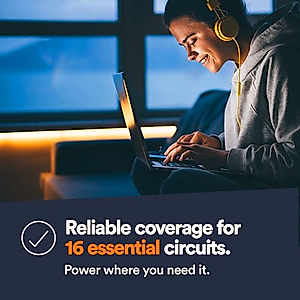 Generac RXG16EZA3 16-Circuit 100 Amp ATS - NEMA 3 CUL: Reliable Transfer Switch with Integrated Load Center for Essential Circuit Backup