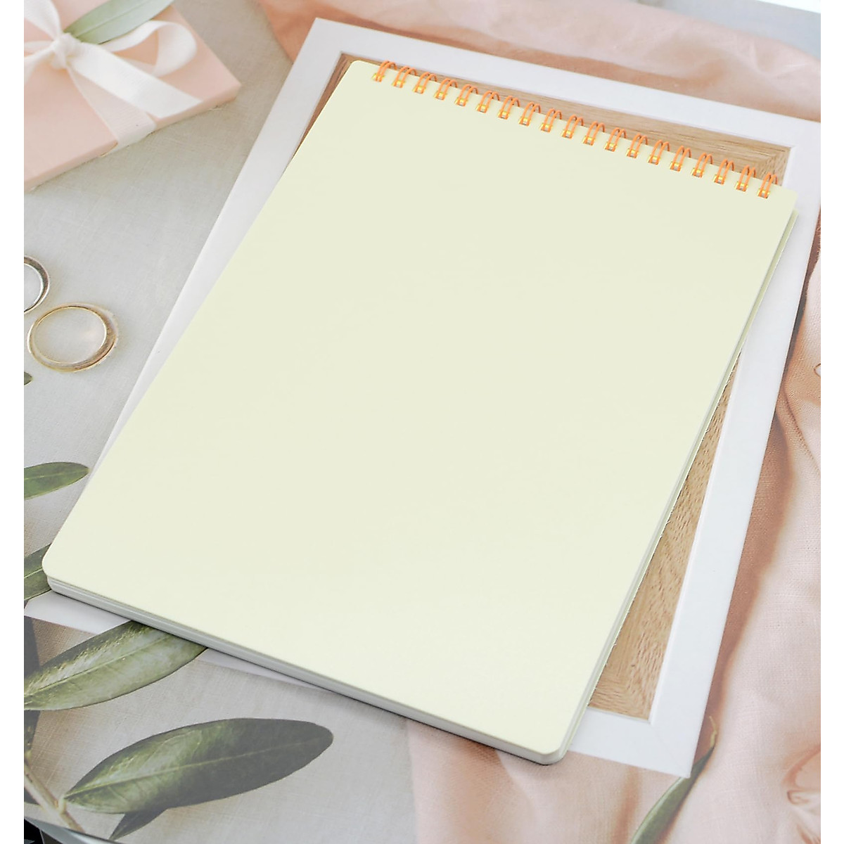 Yansanido Top Bound Spiral Notebook, 4 Pcs 4 Color 9.8 Inch x 6.9 Inch B5 Size Thick Plastic Hardcover 7mm College Ruled Paper 80 Sheets (160 Pages) Journal for School and Office Supplies (4 Pcs B5)