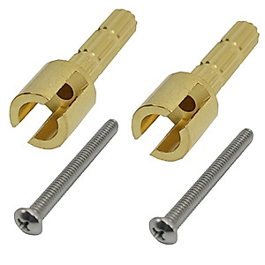 2 Pcs 970-0770 Stem Adapter with Screw for Faucet, Plumbing Equipment Replacement, Brass