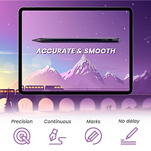 iPad Air Pencil 2024 - Stylus Pen for iPad Air M2 11" 13", iPad 10th 9th Generation, iPad Air 5th 4th Generation - Magnetic and Palm Rejection iPad Air Pen Fast Charging, Black