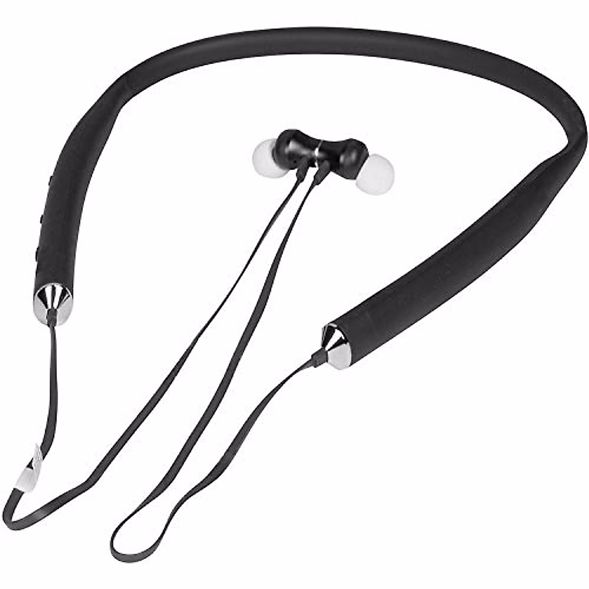 Toshiba Neckband Bluetooth Headphones | Wireless Bluetooth Earbuds | Bluetooth Neckband Headset w/Deep Base | 65FT Working Range | Water/Sweat Resistant | 8-10 Hours Music & Talk Time | RZE-BT600E(K)