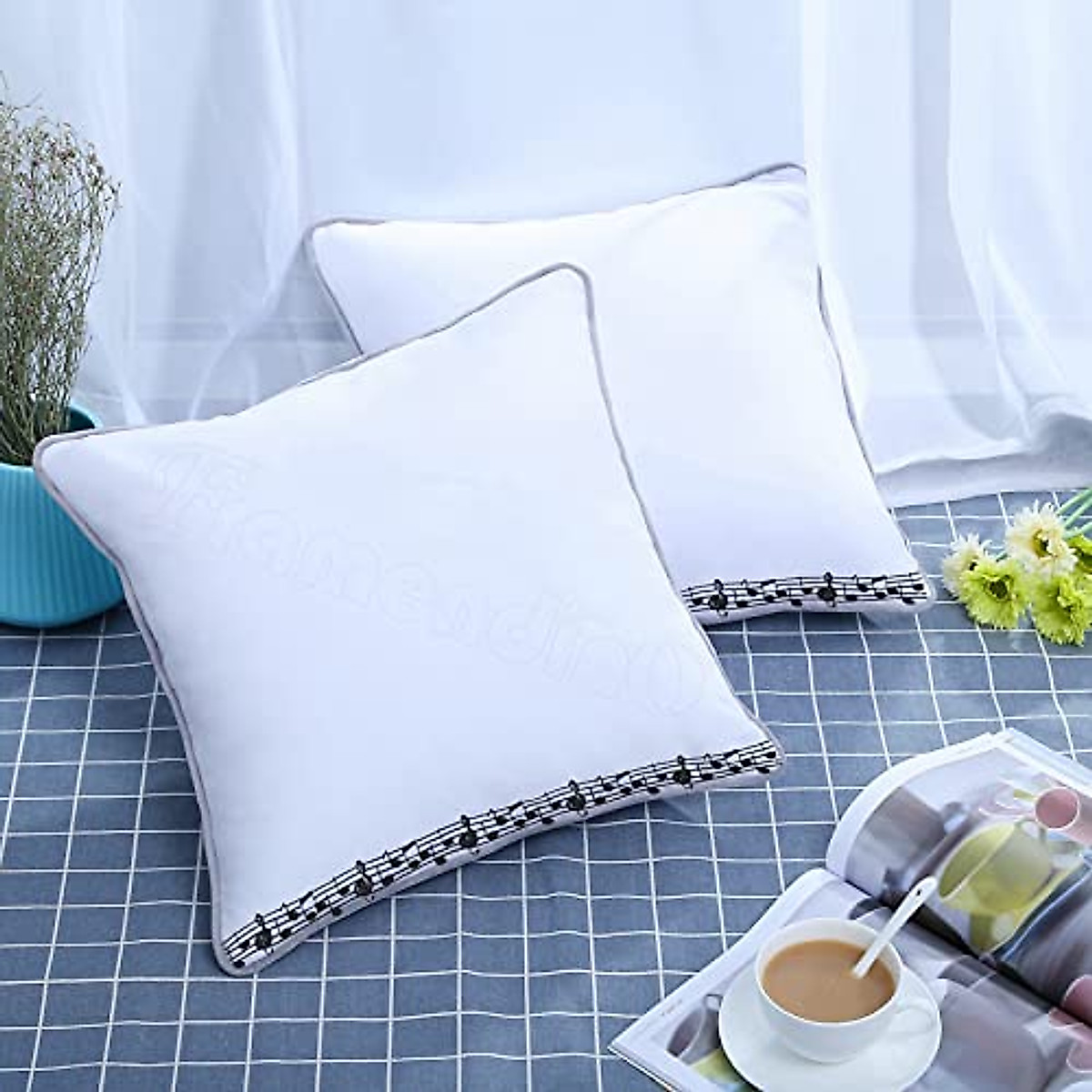 Framendino, 10 Yards 30mm Hollow Cut Out Music Note Ribbon Black for Gift Crafts Wedding Decoration