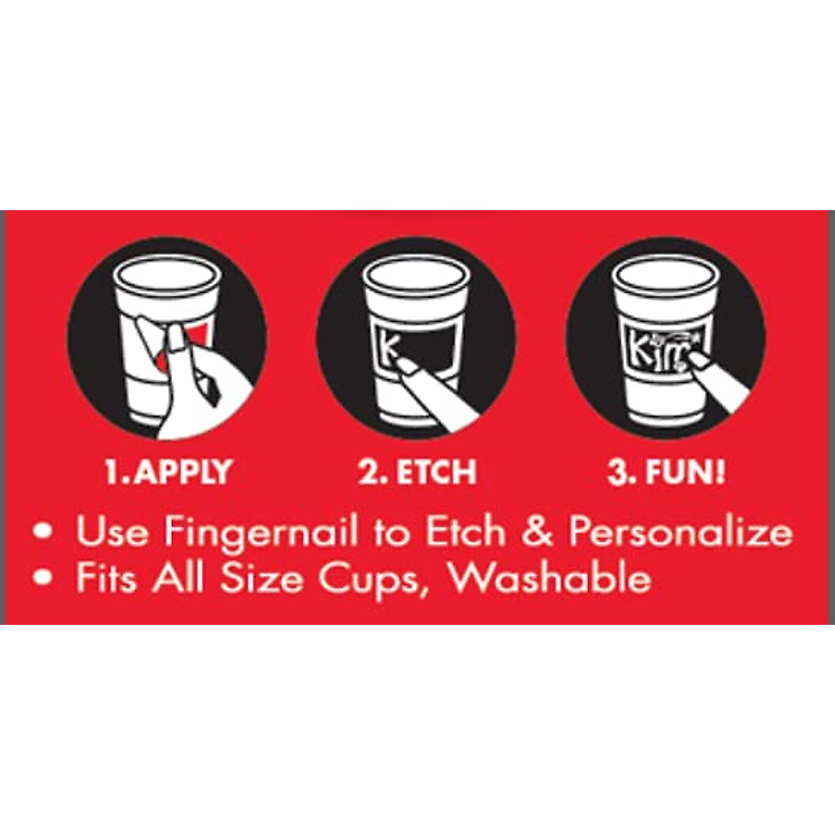 Etch-it Cup Tags (2-Pack 30 Tags)