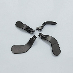 Rymfry Metal Stainless Steel Paddles Hair Trigger Locks Parts for Xbox One Elite Controller Replacement (Black)