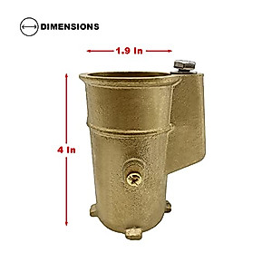 Poolzilla Hand Rail Anchors with Added Escutcheons, 2 Pack, Ladder Anchor and Escutcheon Trim Kit