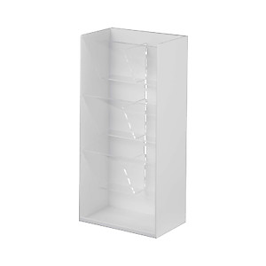 YAMAZAKI Home Tower Jewelry & Makeup Organizer, Standup Cosmetic Storage Box, Display Case - Angled - Abs Plastic