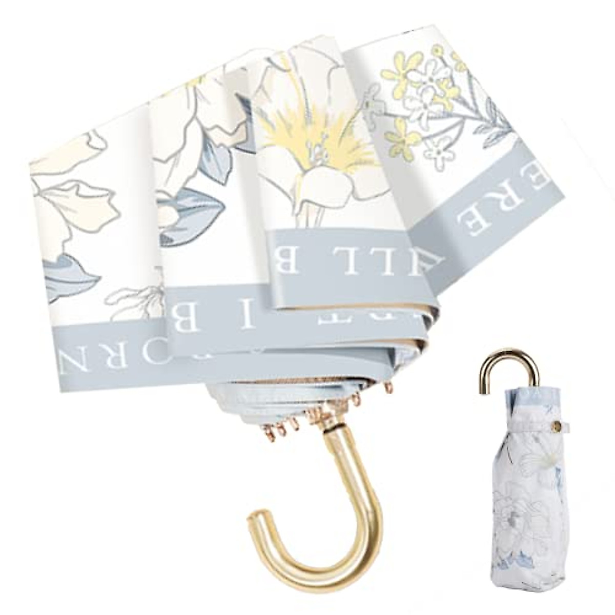 ESUFEIR Sun Umbrella UV Protection-Small Travel Umbrella Compact for Sun and Rain Windproof-Lightweight Portable Parasol UV Umbrella UV Blocker for Women Girls Kids (Orchid)