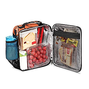 Lunch Box Basketball Player Pattern Reusable Insulated Lunch Bag Waterproof Portable Lunch Tote Bag with Adjustable Shoulder Strap for Women Men Work School