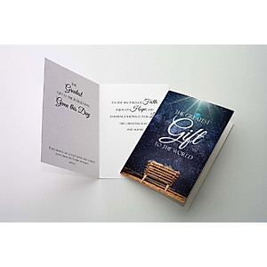 JBH Creations Greatest Gift Religious Christmas Card - Pack of 24
