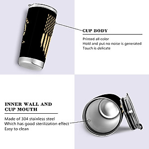 JUDIAN 20oz Fisherman Tumblers - Coffee Travel Mug Gifts for Husband, Dad, Grandpa, Boyfriend - Fishing Accessory