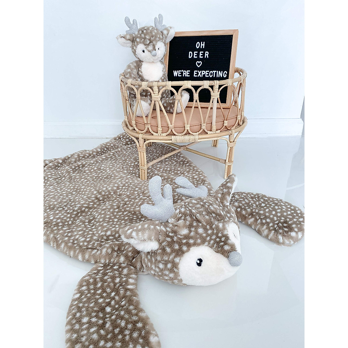 MON AMI Fiona The Fawn Stuffed Animal – 15”, Soft & Cuddly Stuffed Toy Animal for Little Girls/Boys, Great Gift for Kids of All Ages