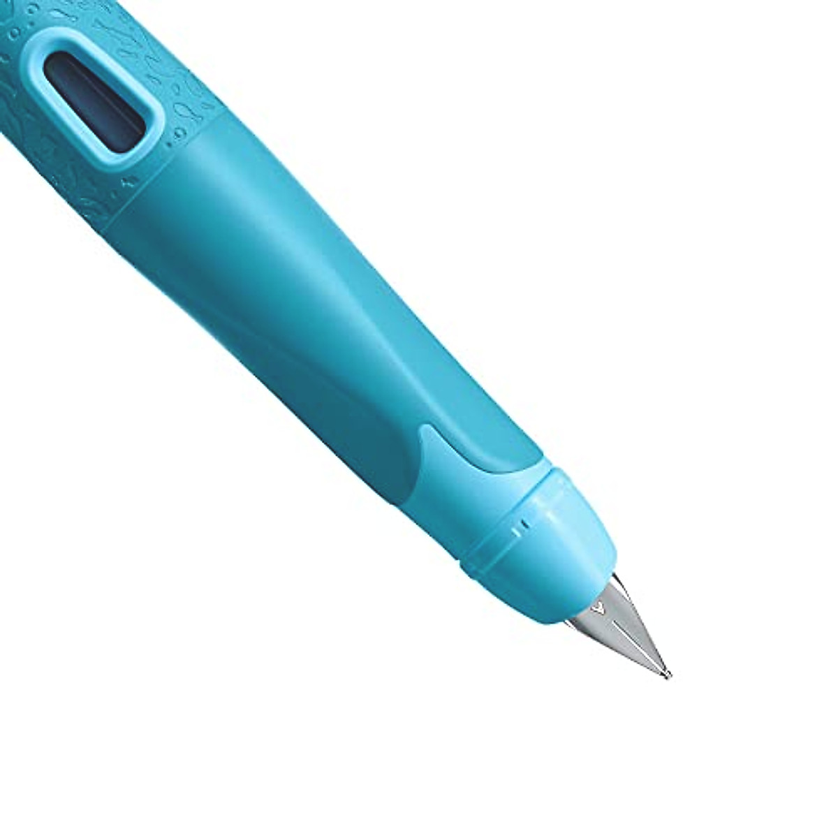 STABILO EASYbirdy 3D Wildlife Special Edition Ergonomic Fountain Pen in Blue - for Left Handed - Beginner Tip - Blue Cartridge and Adjustment Key Included