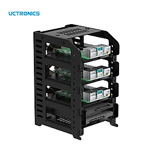 UCTRONICS SSD Baseplate for Raspberry Pi Cluster, Supports 2 Units of 2.5” Solid State Drives