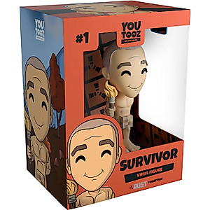 You Tooz Survivor 4.4" Vinyl Figure, Official Licensed Collectible Survivor Rust Figurine from Video Game Rust Rust Collection