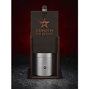 ICE BALL PRESS For Perfect Cocktails. creating crystal-clear BALLS 55mm. your home bar., Silver