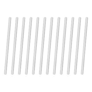 EISCO 12PK Polypropylene Stirring Rods, 11.8" - Rounded Ends, 7mm Diameter - Excellent for Laboratory or Home Use - Chemical & Heat Resistant Plastic