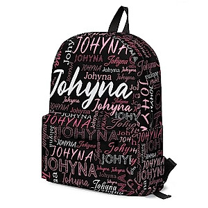 Viezrrle Custom Backpack with Name Personalized Name School Backpack, Customized Bookbag for Boys Girls Kids School Travel Work (Color9)