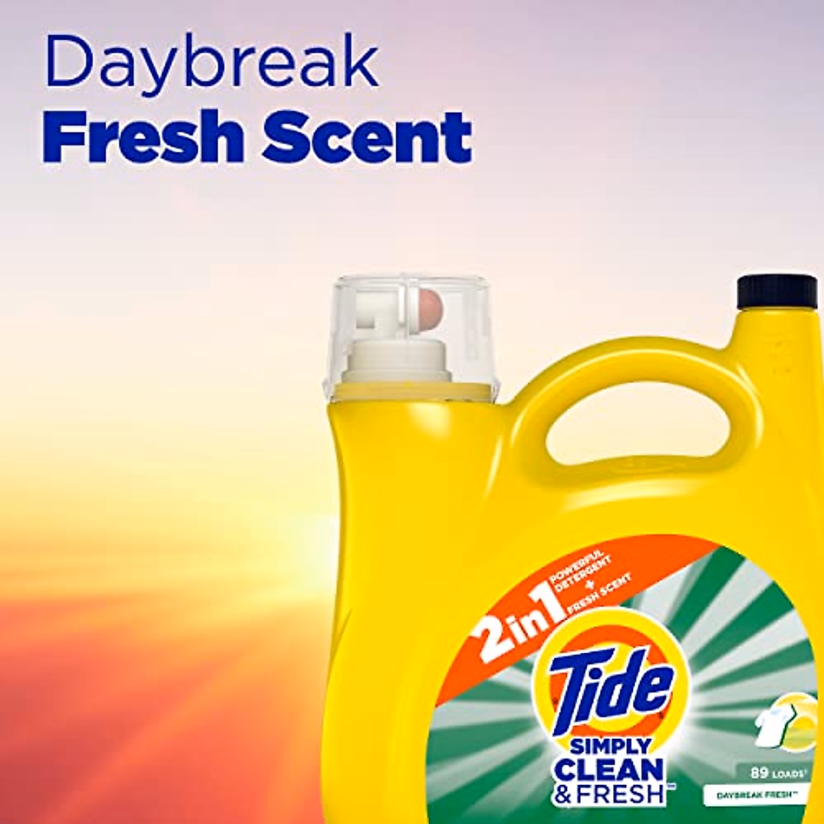 Tide Simply Liquid Laundry Detergent Daybreak Fresh, 114 loads