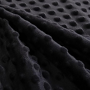 Donsonny Baby Blanket for Boys Girls Soft Minky with Double Layer Dotted Backing, Halloween Printed 30 x 40 Inch Receiving Blanket (Halloween bat)