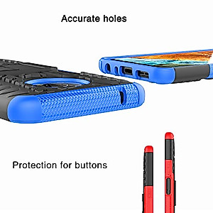 FLYME for Nokia G300 case with Tempered Glass Screen Protector(2 Pack), Heavy Duty Shockproof Anti-Scratch Non-Slip Hybrid Defender Armor Dual Layer Kickstand Phone Case Cover,Black