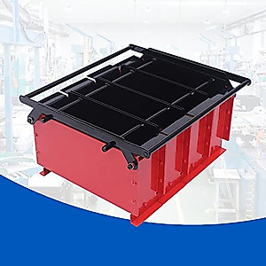 Newspaper Clumping Press, Brick Briquette Machine Paper Log Fire Free Eco Recycle Newspaper Fuel Block for Heating Fire Stove Home Tool for Indoor Outdoor Home Garden Newspaper (Red)