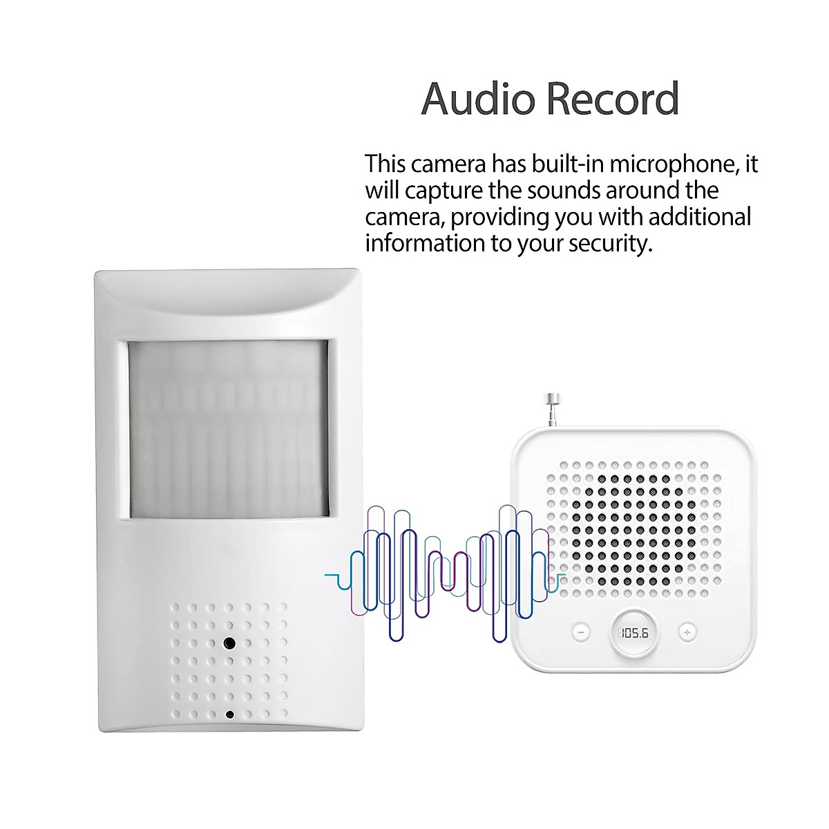 REVODATA 5MP PIR 940nm Invisible LED POE IP Camera Built in Micro Phone, 3.7mm Lens 80° IR Night Vision CCTV Indoor Security Camera,P2P H.265 Mini PIR Video Camera Motion Detection (IPIR-P-A-HS)