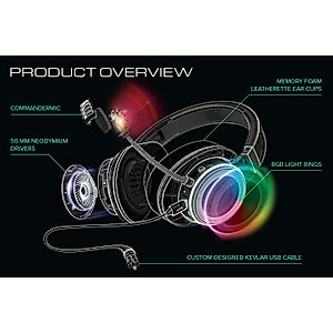 Creative SXFI Gamer USB-C Gaming Headset with Pro-Grade ANC CommanderMic, Super X-Fi Battle Mode Optimized for Action RPG and FPS on PC, PS4 and Nintendo Switch