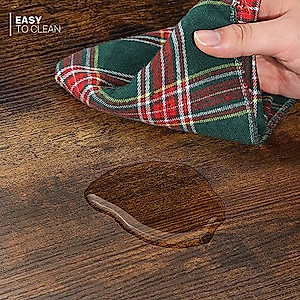 MoNiBloom 6-Tier Bookcase, Tall Bookshelf with Metal Frame Industrial Style Display Shelves for Home Living Room Office, Rustic Brown