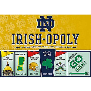Late for The Sky University of Notre Dame Monopoly