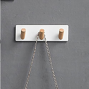 XDCHLK Key Hook Hanger Coat Hook Wall Hanging Viscose Clothes Wall Punching Row Hook Wall Hanging Rack Household ( Color : D , Size : 17*3*5cm )