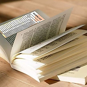 Reading List Bookmark Tracker 3 x 8" Personal Libraries Reading Page Cards Book Tracker Notecards Reading Log for Reading Student Lover Readers Literary Gifts,Book Accessories 50 Pcs