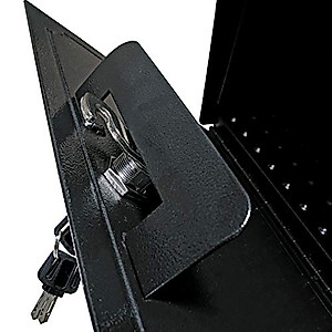 Mail Boss 7172 Townhouse Locking Security Wall Mount Mailbox, Black, Pack of 1
