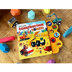 Let's Sing Construction Songs 6-Button Children's Song Board Book