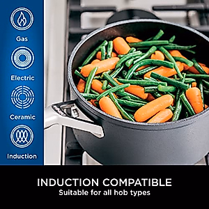Ninja Foodi ZEROSTICK 5-Piece Pan Set, [C35000UK]Hard Anodised Aluminium, Non-Stick, Induction Compatible, Dishwasher Safe