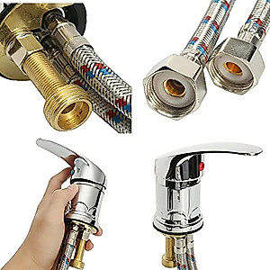 Shampoo Bowl Faucet Replacement, Salon Sink Faucet Shampoo Bowl Hose Durable Spa Hot Cold Shampoo Faucet Set, Faucet for Shampoo Sink in A Salon Shampoo Bowl Faucet Suitable for Home, Hotel, Salon