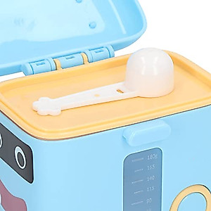 Baby Milk Powder Dispenser,Baby Travel Milk Powder Box Safe Sealing Moist Proof Portable Milk Powder Storage Dispenser (Blue)