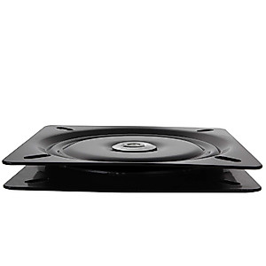 2 Pack 8 Inch Heavy Duty Bar Stool Swivel Replacement, 550lbs Capacity Swivel Mechanism Plate for Furniture, Seat Swivel Base Bar Stool Swivel Mount Plate, Ball Bearing Swivel Boat Seat, Black