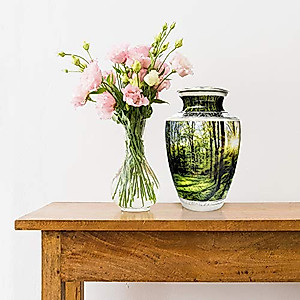 Peaceful Forest Urns for Ashes Adult Male. Cremation urns for Human Ashes Adult Female. Decorative urn for Human Ashes by Restaall