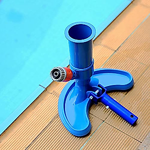 RLECS Vacuum Head Handle 2PCS Blue Color Vacuum Pool Brush Handle Universal Replacement Parts with V Clips and Pins for Swimming Pool Spa Vacuum