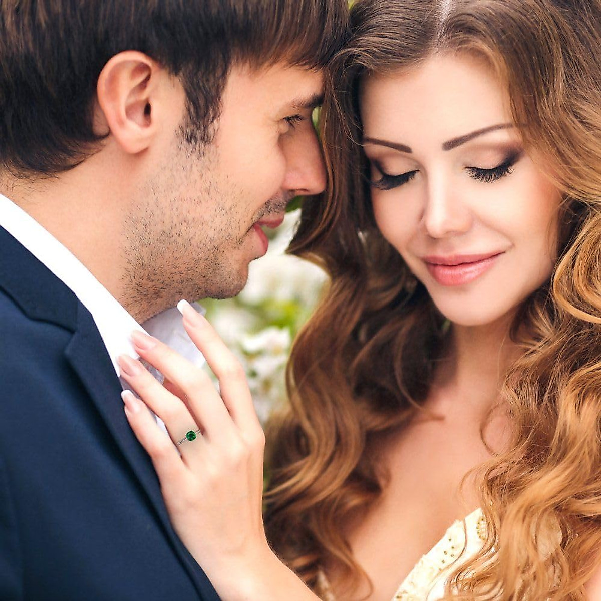 Clara Pucci 1.50 ct Cushion Cut Solitaire VVS1 Green Emerald Wedding Bridal Designer Anniversary Engagement Ring 14k White Gold 5.75