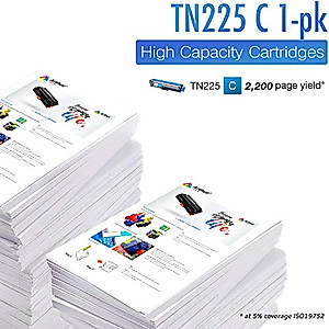 Arthur Imaging Compatible Toner Cartridge Replacement for Brother TN225 (Cyan, 1-Pack)
