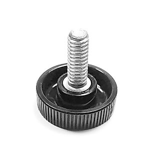 Twenty (20) 1/4-20 x 3/4" Length Stainless Steel Knurled Plastic Head Thumb Screws - Made in USA