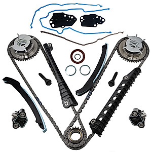 Mango S Engine Timing Chain Kit Cam Phaser Camshaft Drive Phaser Repair Kit 3R2Z-6A257-DA For 2004 2013 5.4L 3V 24 Valve Triton Ford Expedition, F-150, F-250, F-350 Super Duty, Lincoln Mark Navigator