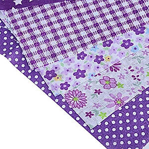 Sewing Cloth, Cloth Printed Fabric Comfortable Cotton Fabric Easy to Iron Beautiful Printing Patterns for Craft Fabric Bundle