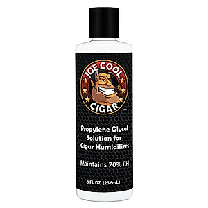Joe Cool Cigar Propylene Glycol Humidor Solution for Cigar Humidifiers (8 oz Bottle)