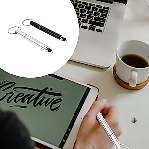 Hemobllo Black Pens Ballpoint Mini Stylus Pen with Keyring Capacitive Stylus Pen Keychain Stylus Tablet Pen for Signature Portable Touch Screen 12pcs Pens Ballpoint