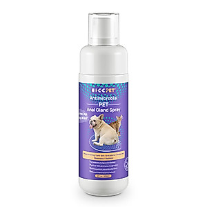 HICC PET Dog Anal Gland Spray - Fast Relieves Anal Gland Irritations and Soothes Itching, Stops Scooting, Eliminates Tough Odors, Pain Relieving & Anti-Itch, Safe for All Animals - 4 Fl Oz